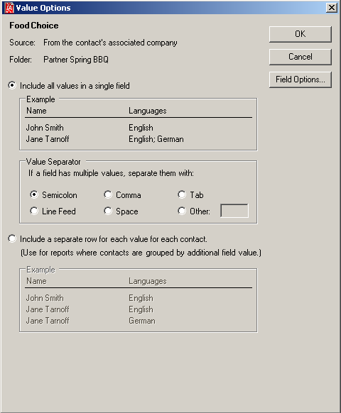Additional Fields – InterAction Windows Client