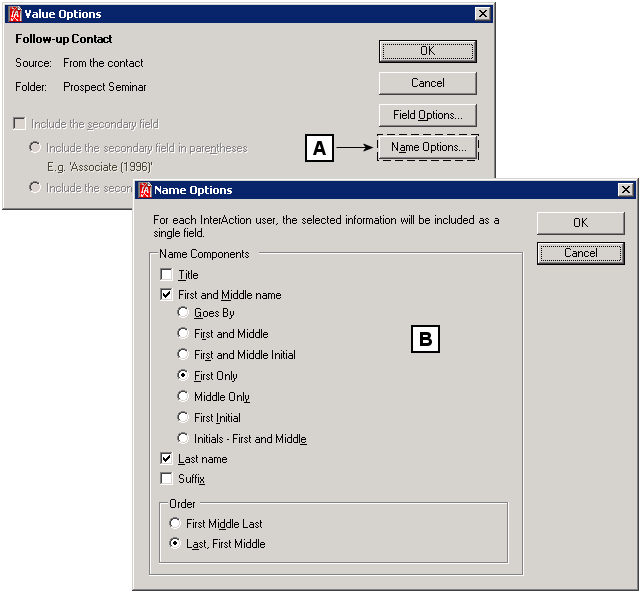 Additional Fields – InterAction Windows Client