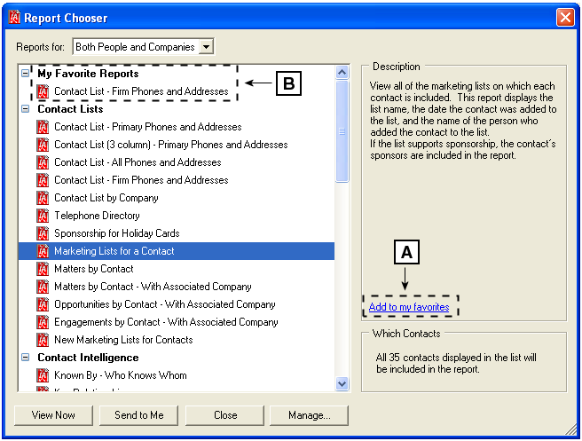 Using the Windows Client Report Chooser (Accessing Reports ...