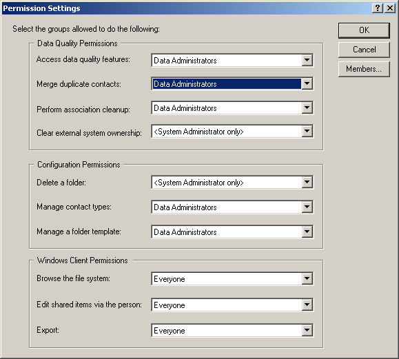 Giving Data Stewards Access to Features – InterAction Windows Client