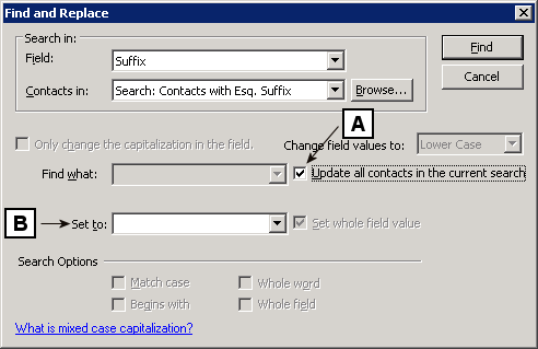 Using Find and Replace to Update Contact Information – InterAction Windows Client