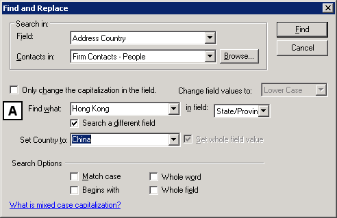 Using Find and Replace to Update Contact Information – InterAction Windows Client