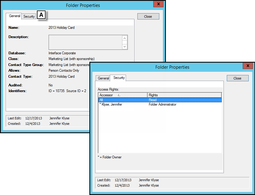 Working with Folders – InterAction Windows Client