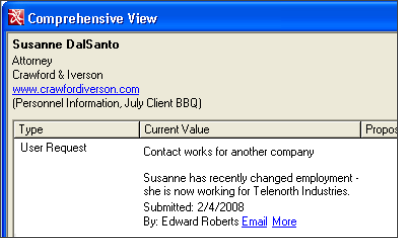Handling User Requests – InterAction Windows Client